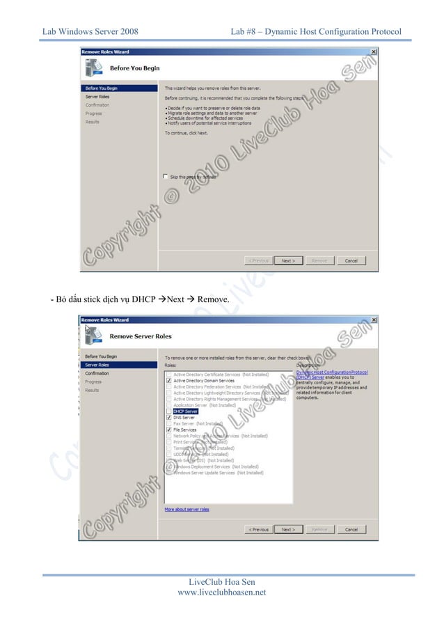 Lab 8 dhcp server | PDF