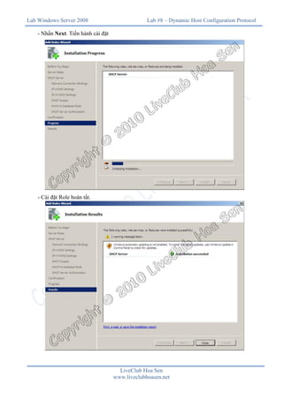 Lab 8 dhcp server | PDF