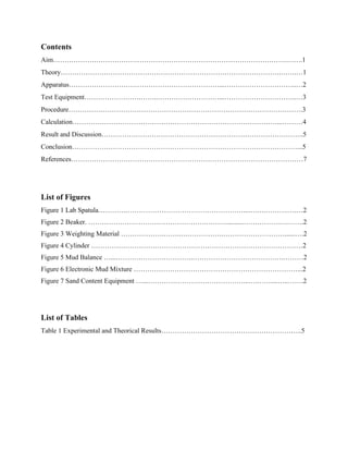 Drilling Lab - Sand Content | PDF