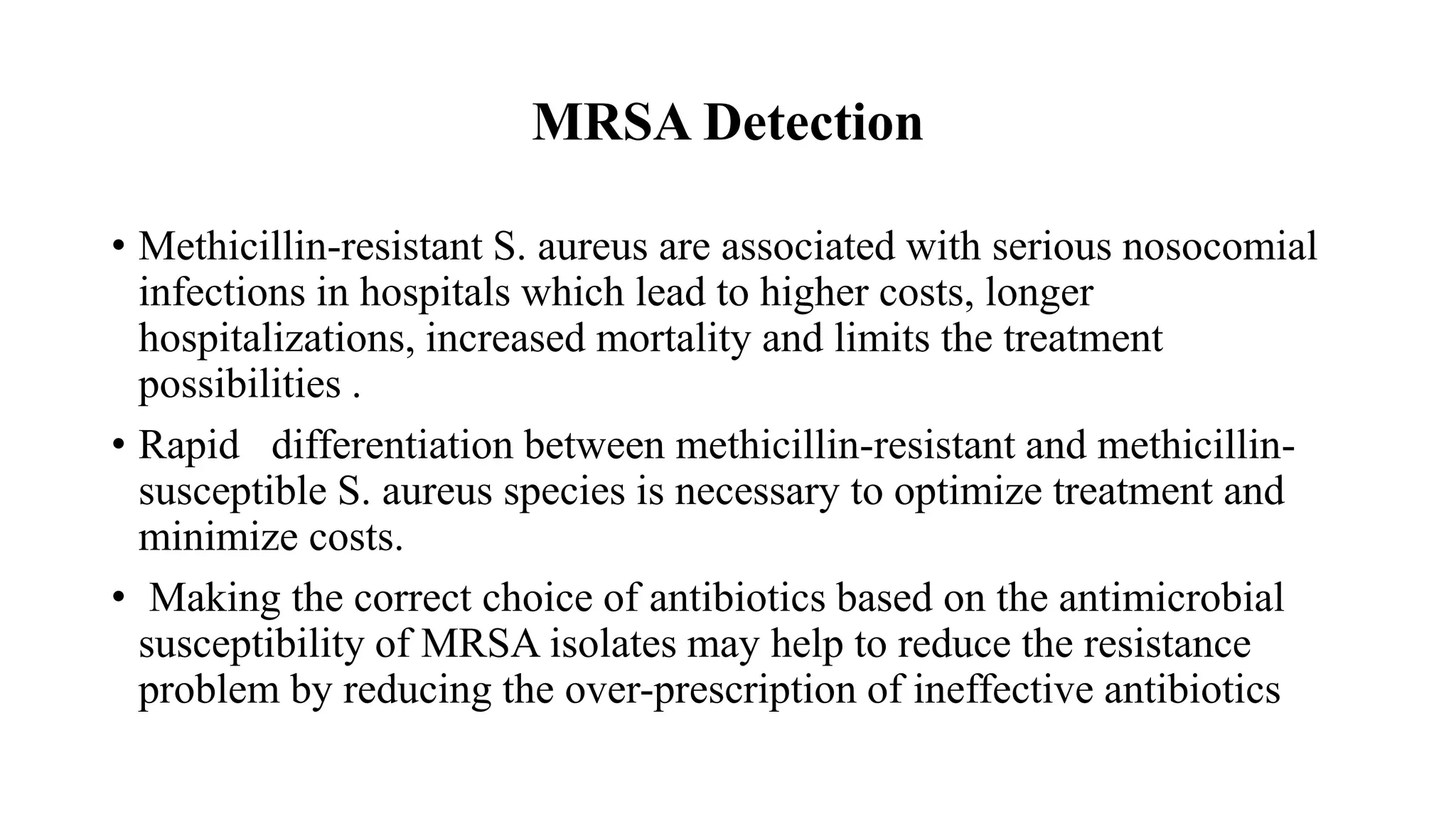 MRSA Detection | PPTX