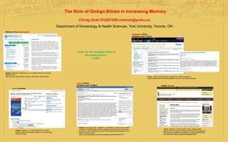 Lab 9 - Ginkgo Biloba | PPT
