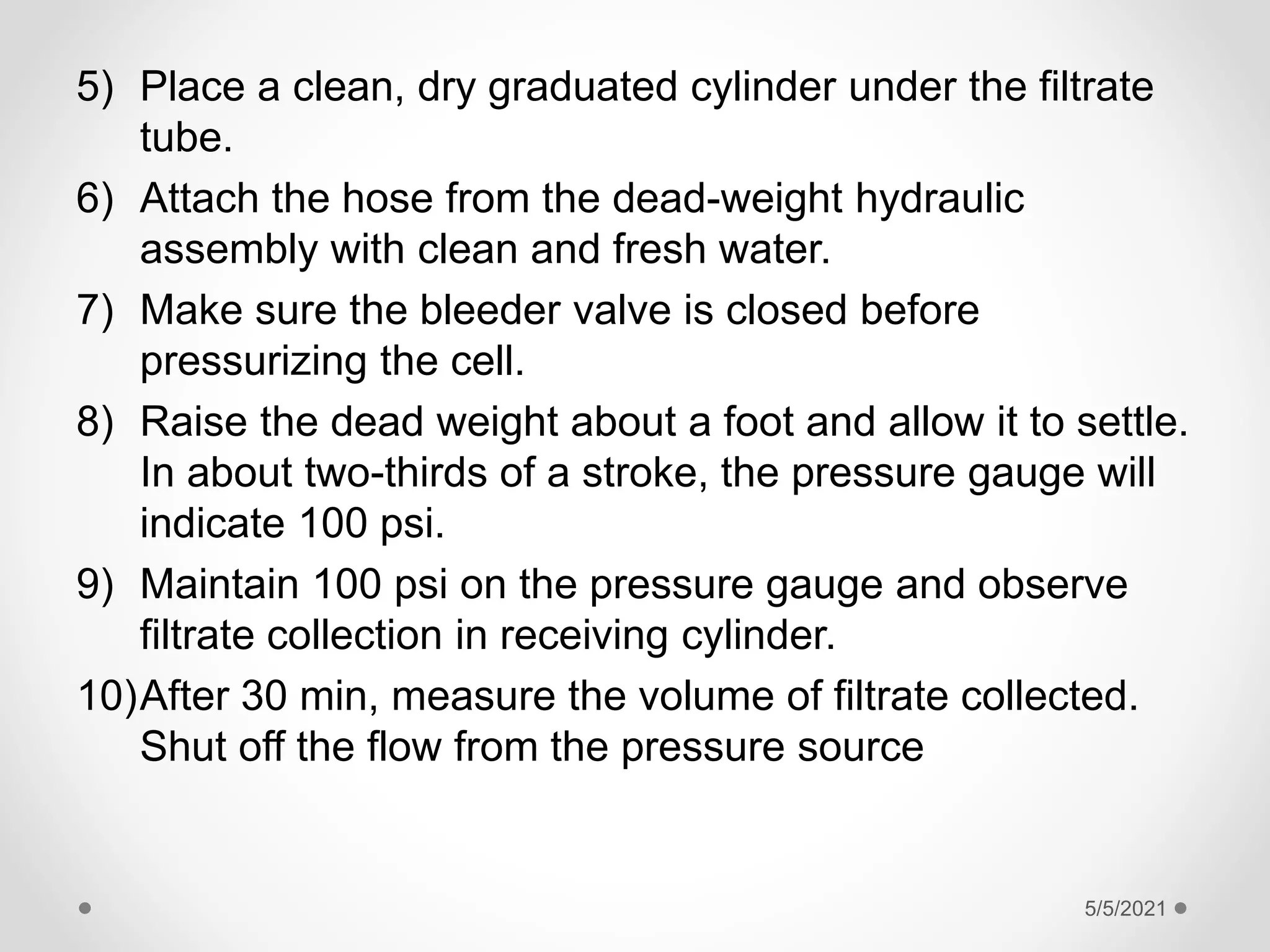 Lab 9 measurement of filtrate loss and mud cake thickness of drilling ...
