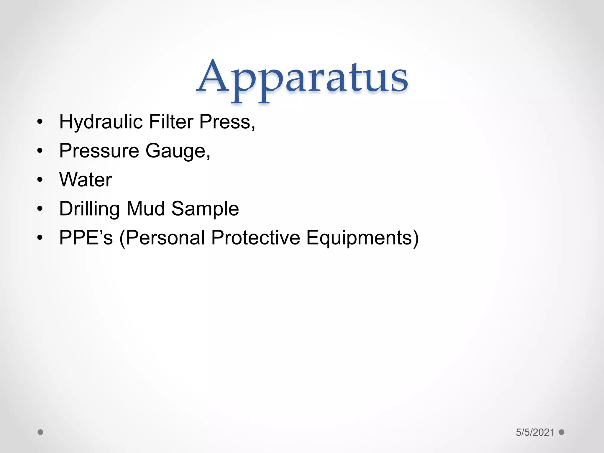 Lab 9 measurement of filtrate loss and mud cake thickness of drilling ...