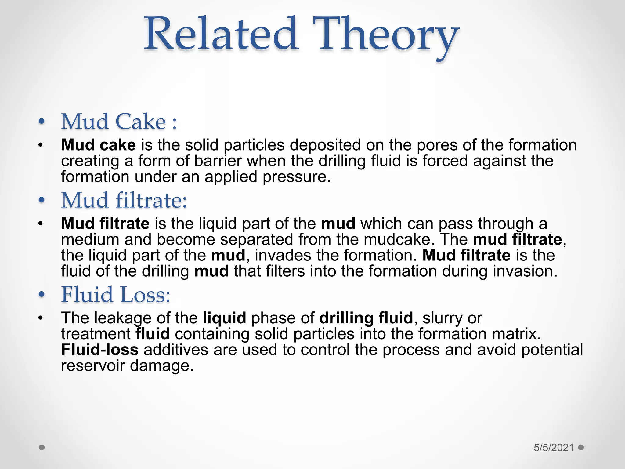 Lab 9 measurement of filtrate loss and mud cake thickness of drilling ...
