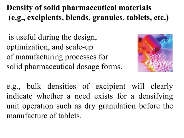 density physical pharmacy lab | PPTX