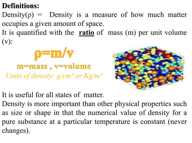density physical pharmacy lab | PPTX