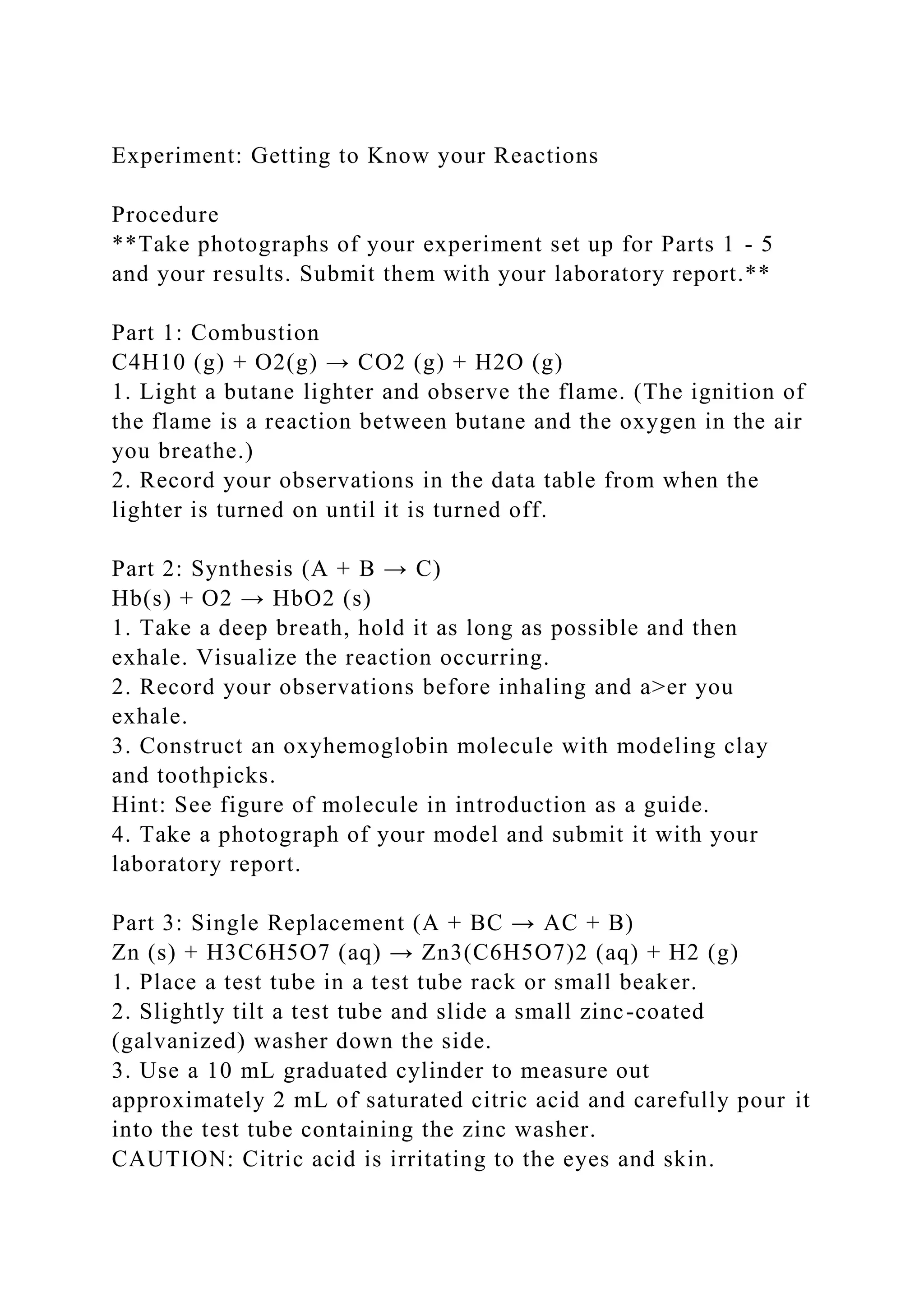 Lab 9 Chemical Reactions IIPre-lab Questions1. Michelangelo u.docx
