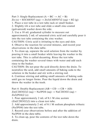 Lab 9 Chemical Reactions IIPre-lab Questions1. What is a limi.docx