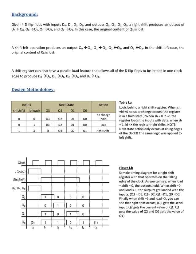 Lab 9 D-Flip Flops: Shift Register and Sequence Counter | PDF