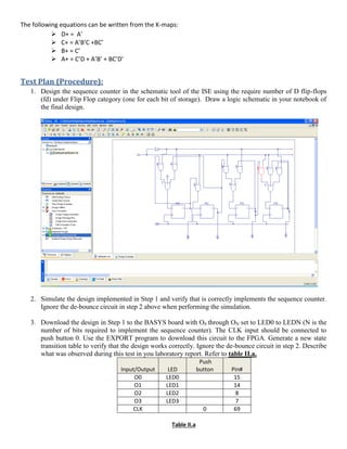 Lab 9 D-Flip Flops: Shift Register and Sequence Counter | PDF