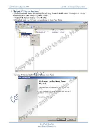 Lab 9 dns server | PDF