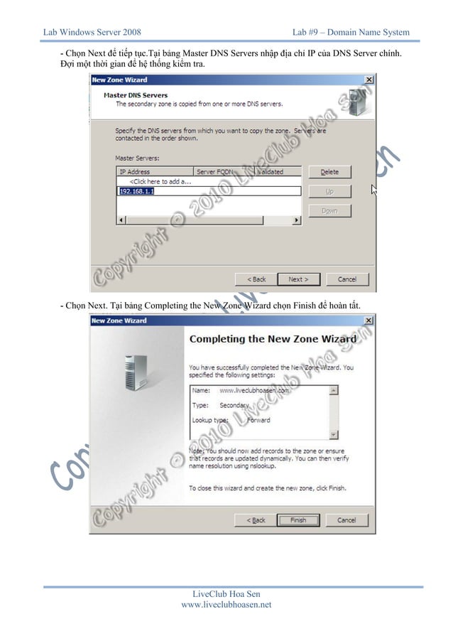 Lab 9 dns server | PDF