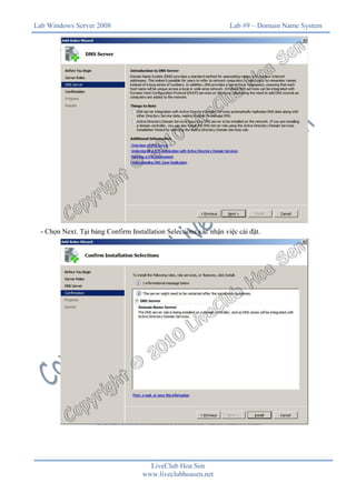 Lab 9 dns server | PDF