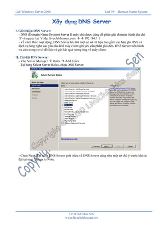 Lab 9 dns server | PDF