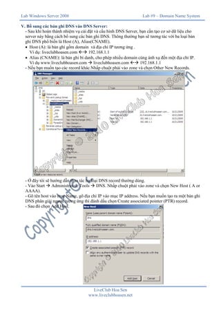 Lab 9 dns server | PDF