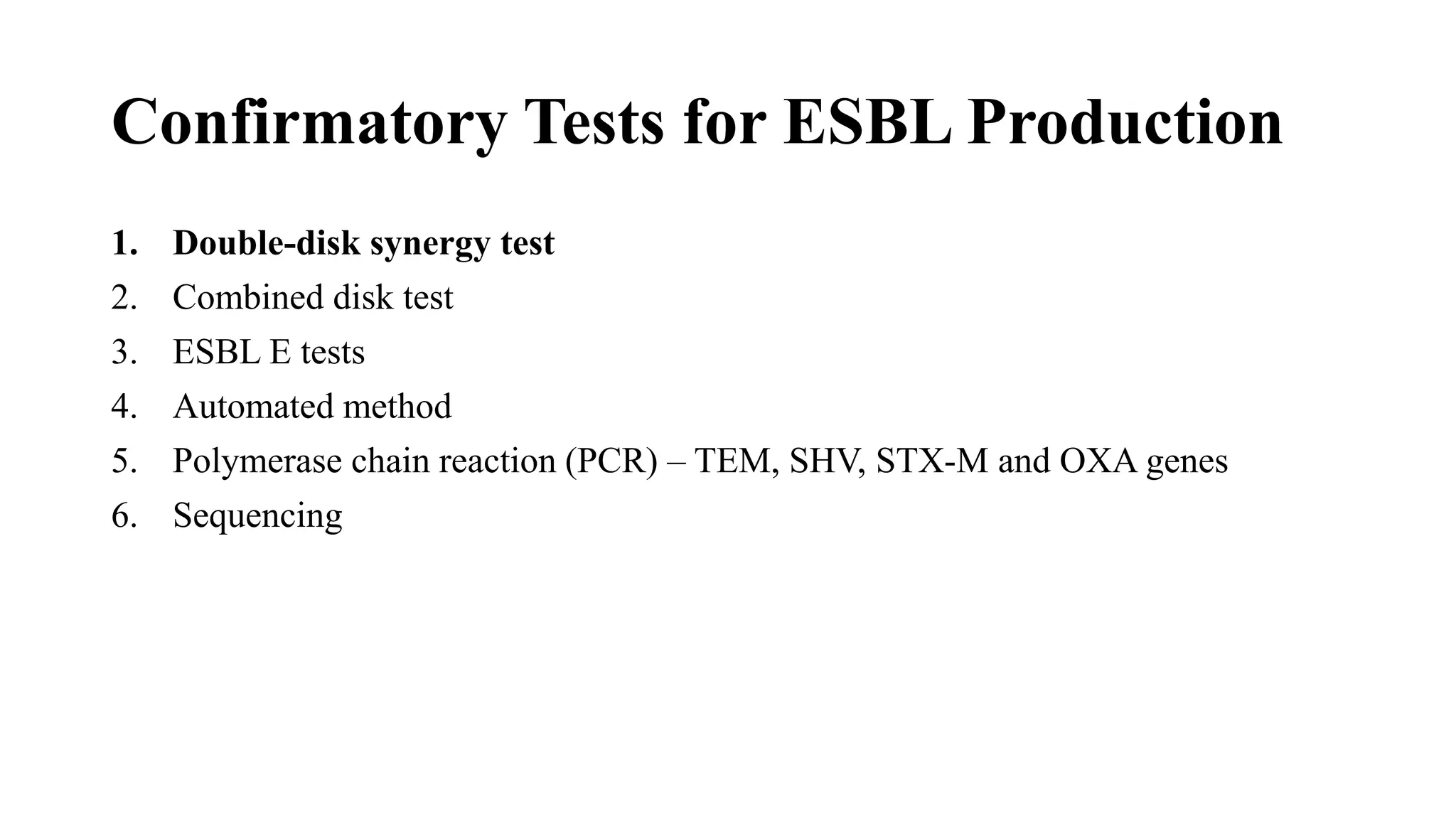 ESBL Detection | PPTX