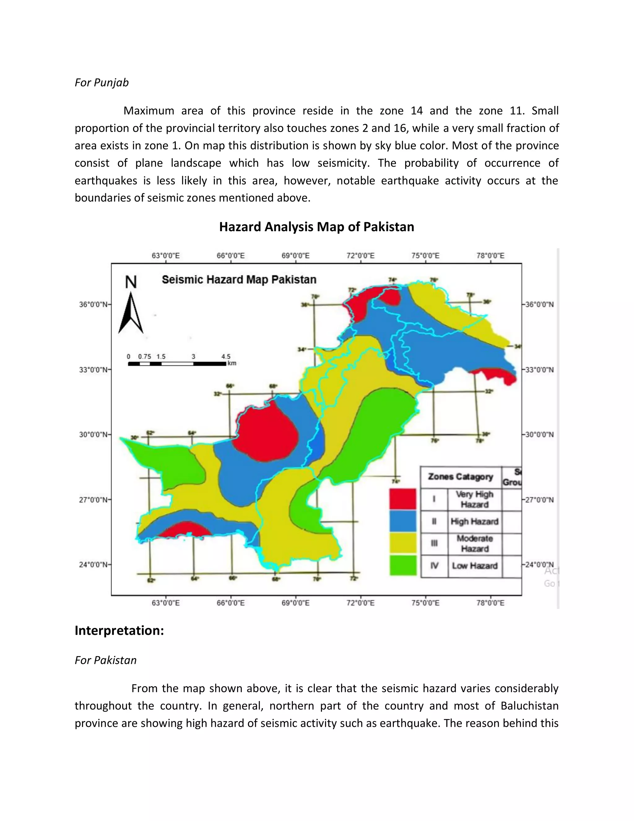 Pakistan: Zonal, Hazard and Tectonic Maps Geo-referenced | PDF