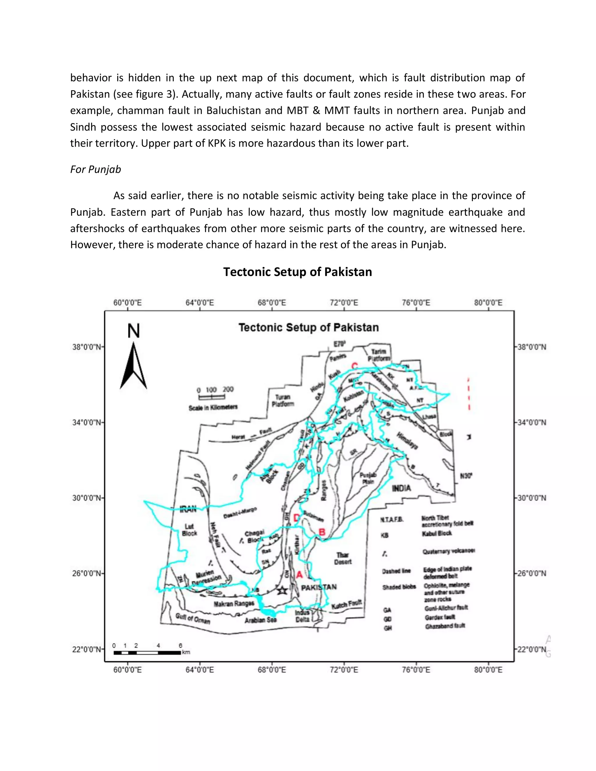 Pakistan: Zonal, Hazard and Tectonic Maps Geo-referenced | PDF