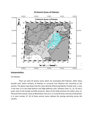 Pakistan: Zonal, Hazard and Tectonic Maps Geo-referenced | PDF