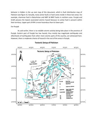 Pakistan: Zonal, Hazard and Tectonic Maps Geo-referenced | PDF