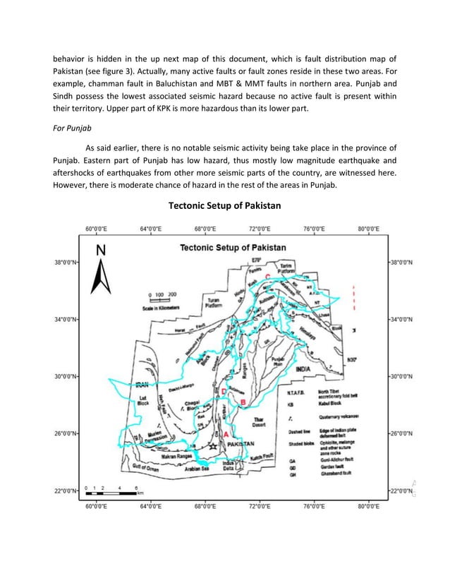 Pakistan: Zonal, Hazard and Tectonic Maps Geo-referenced | PDF