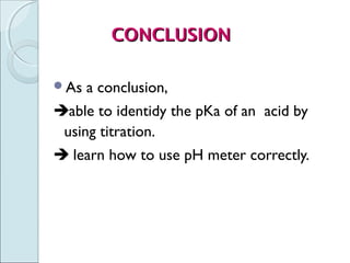 Lab acid titrate | PPT