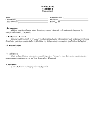 activity worksheet about Measurement.docx