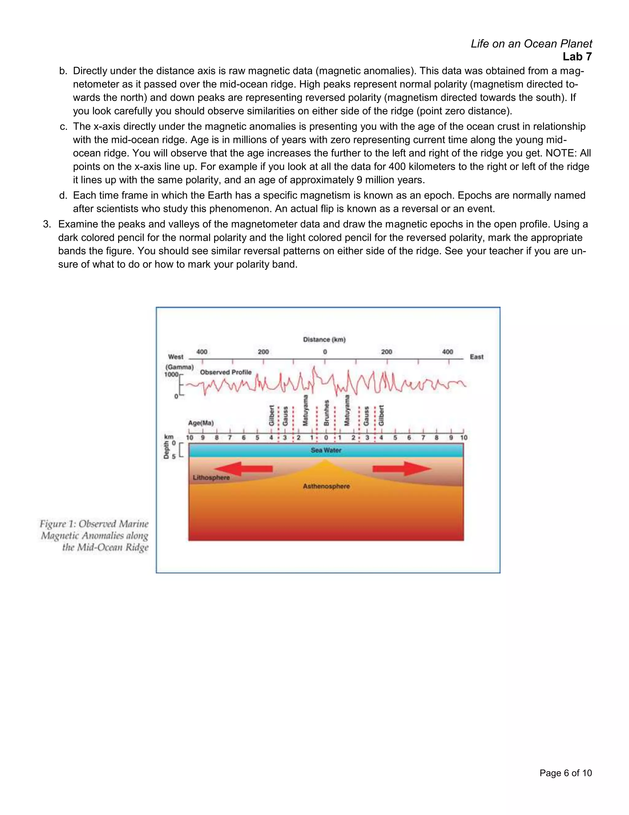 Lab activity 7 plate tectonics | DOCX