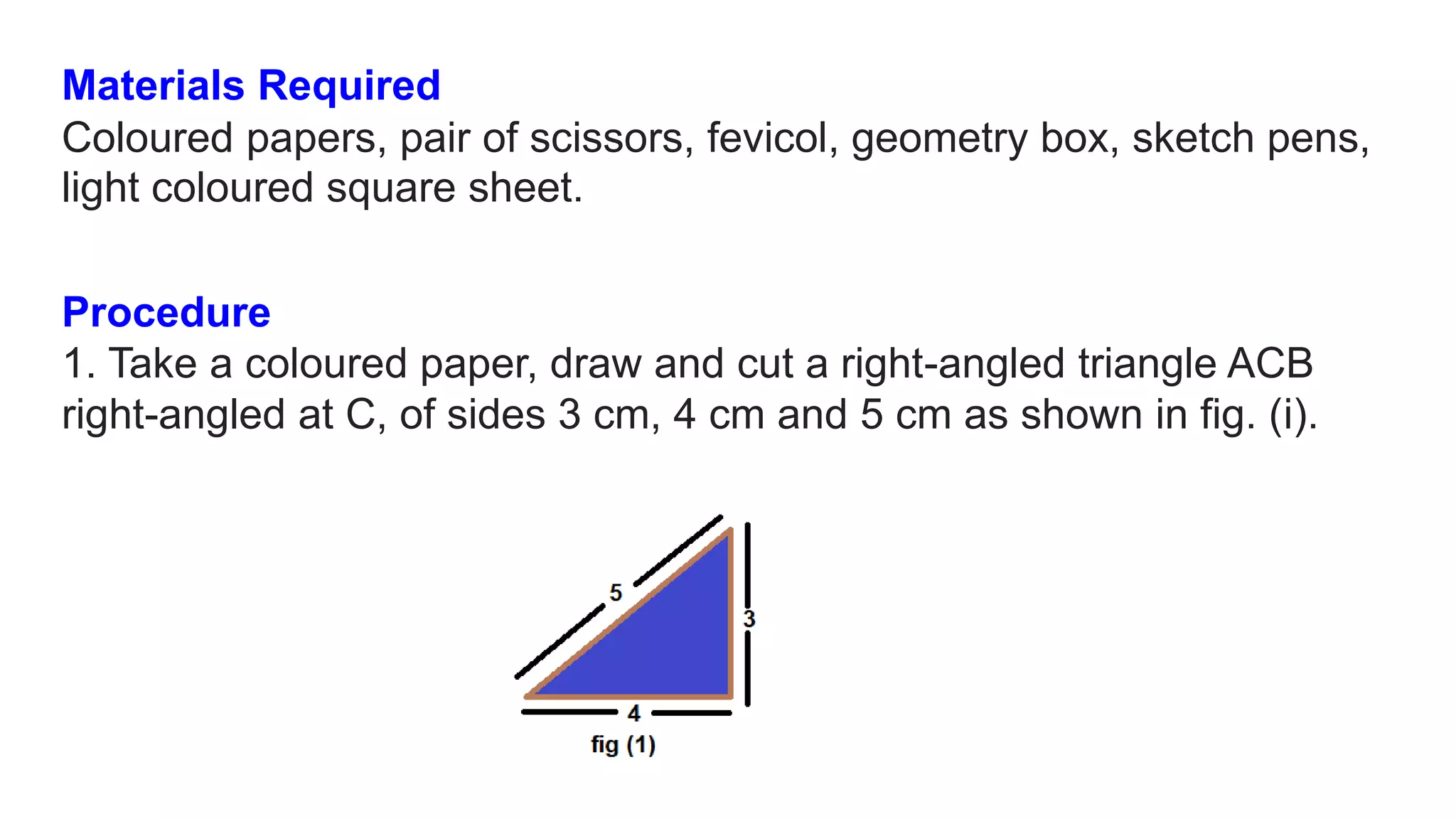 Pythagoras Theorem Lab Activity Pptx Drawing And Sketching Arts