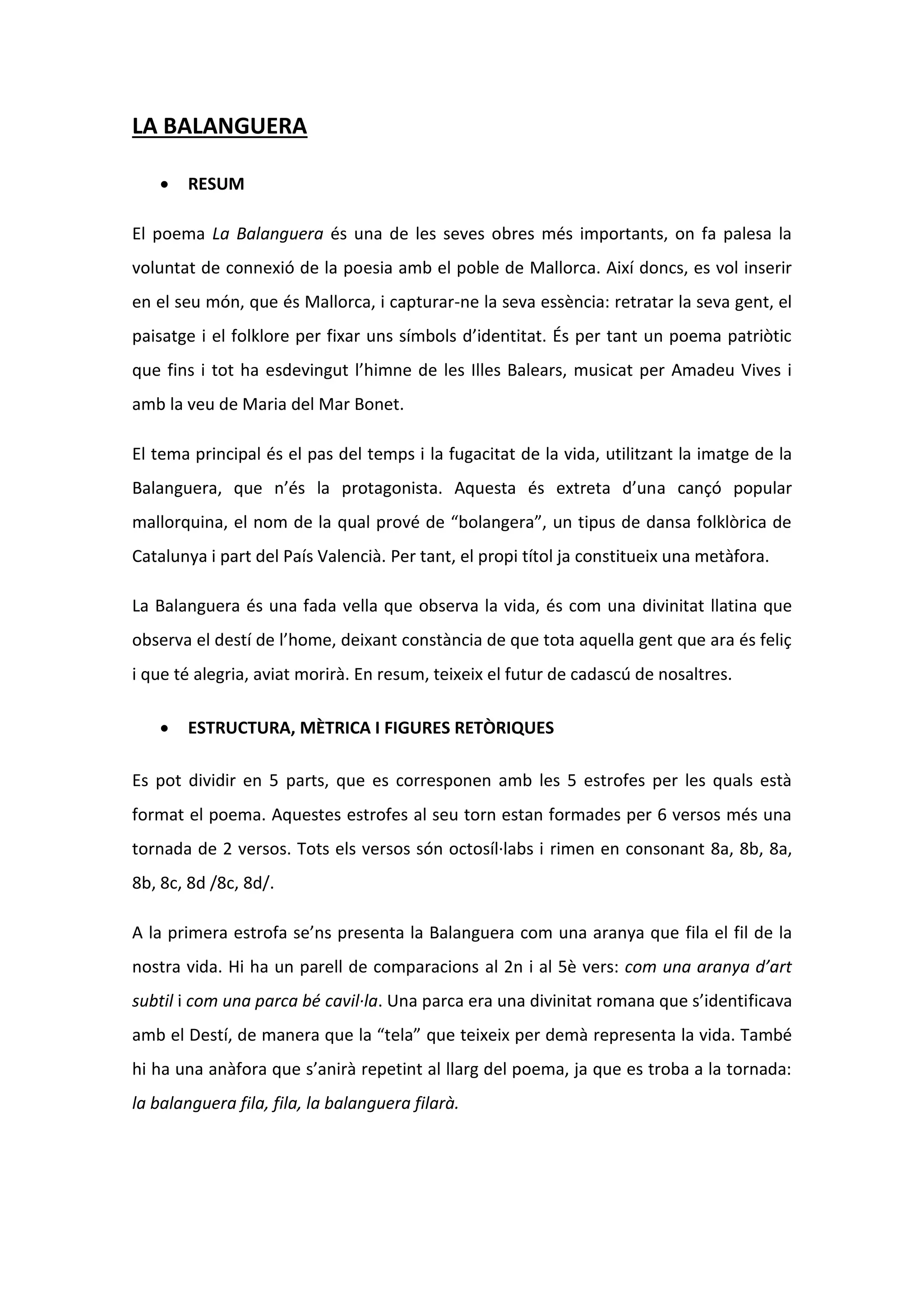 La Balanguera - Joan Alcover | PDF