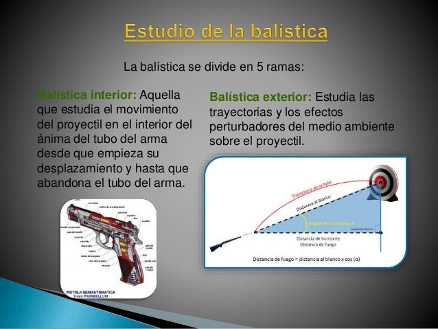 LA BALÍSTICA EN LA VIDA REAL