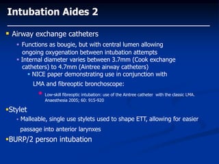 Airway management in the Emergency Department for Trainees | PPTX