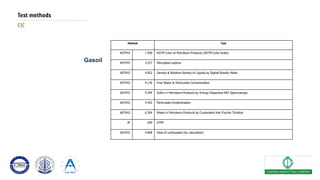 Lab analysis list | CIC | PDF