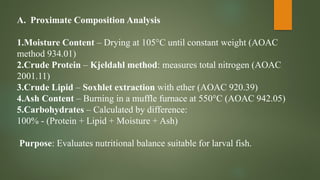 lab analysis of live feed ingredients fish -larval.pptx