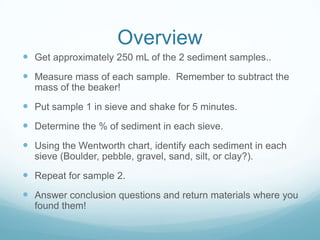 Lab: Analzing Marine Sediments | PPTX