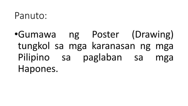 Labanan sa Bataan, Death March, Labanan.pptx