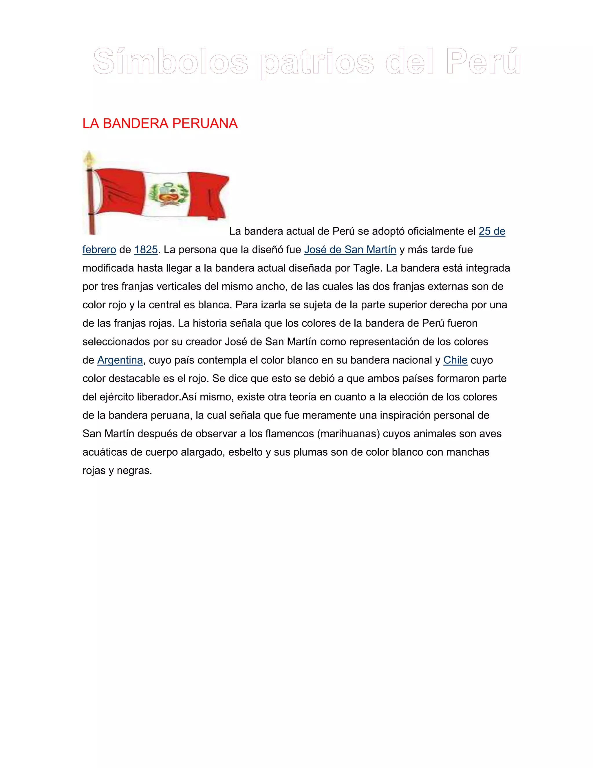 La bandera peruana | PDF