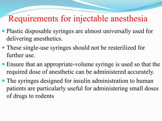 Lab animals anesthesia | PPTX