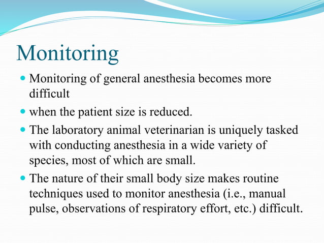Lab animals anesthesia | PPTX