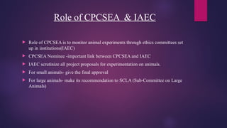 Lab animals CPCSEA guidlines M Pharm first Sem.pptx