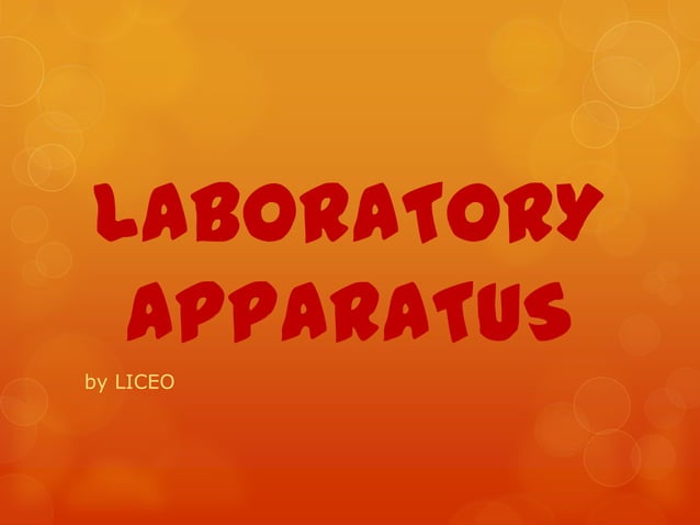 Lab apparatus | PPTX