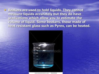 lab apparatus for experiments in chemistry | PPT