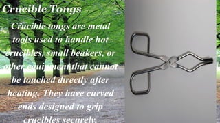 Lab Apparatus In Chemistry Biology And Physics | PPTX