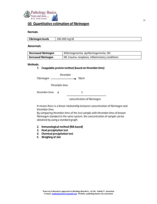 Laboratory approach to bleeding disorders | PDF