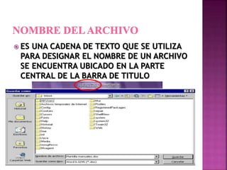 la barra de titulo | PPTX