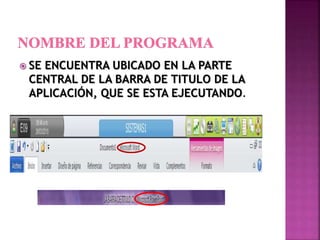 la barra de titulo | PPTX