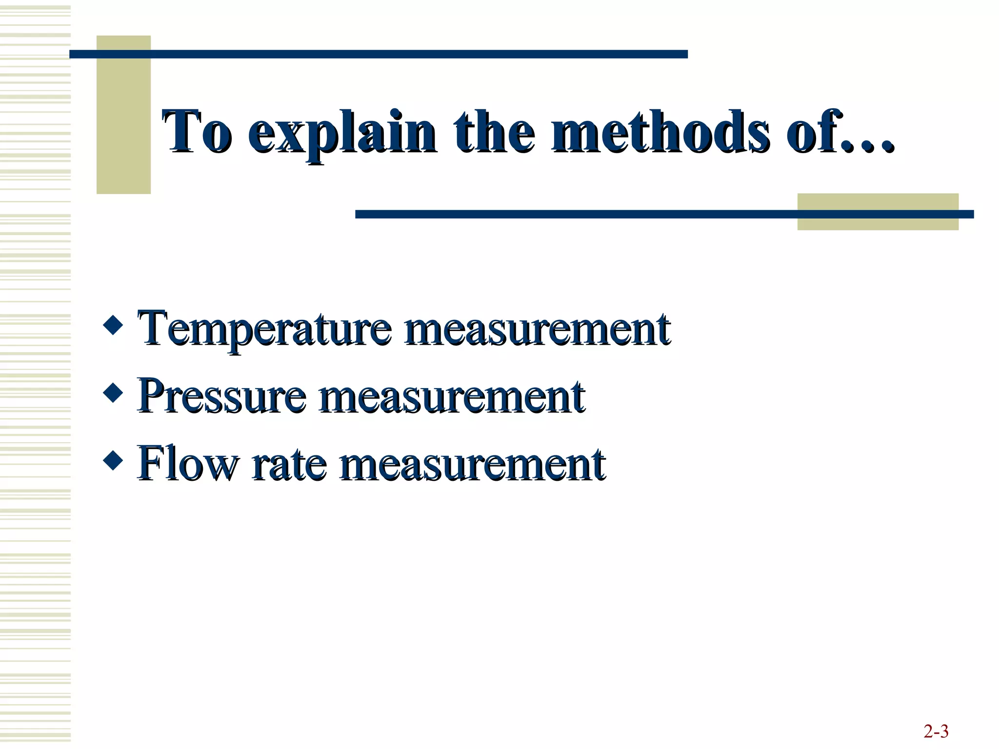 temperature, pressure and flowrate measurement | PPT temperature, pressure and flowrate measurement | PPT