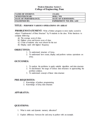 Lab assignment a 02 | PDF