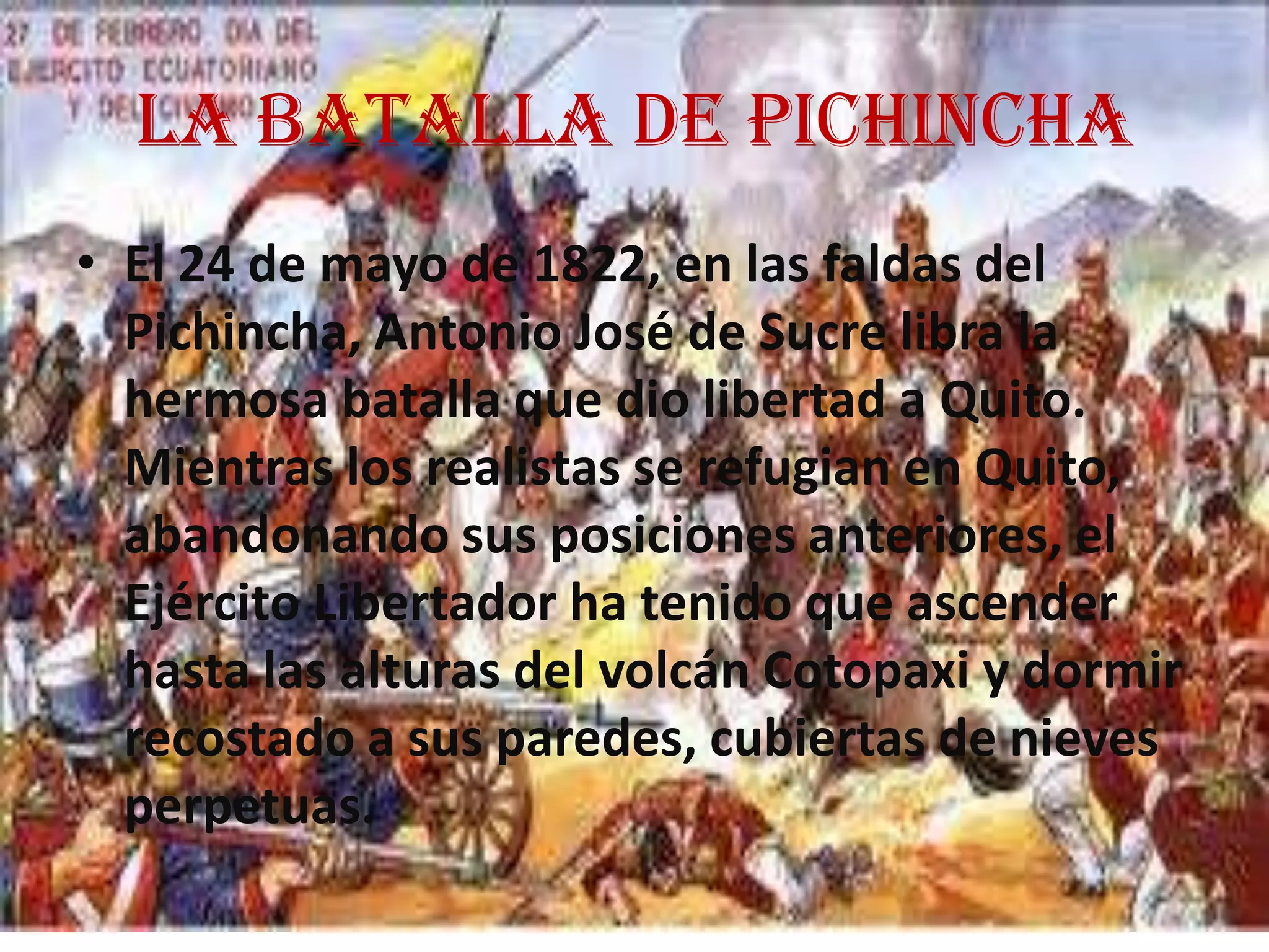 La batalla de pichincha | PPTX