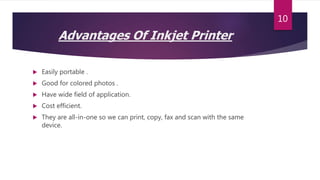 Lab at home inkjet printer | PPTX